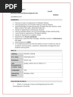Capgemini Resume Template | PDF | Software | Computing