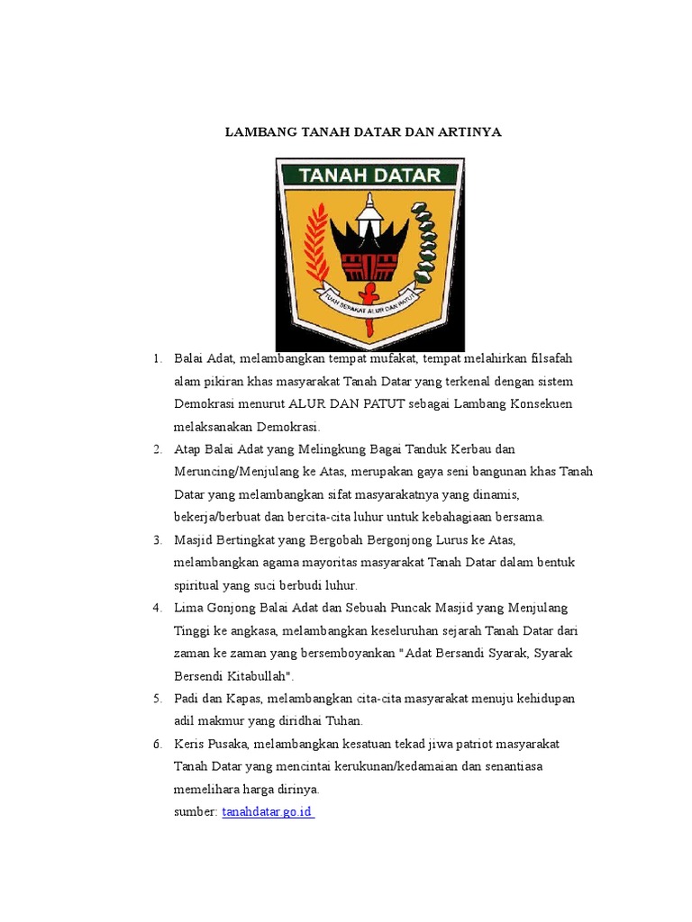 Lambang Tanah Datar Dan Artinya | PDF
