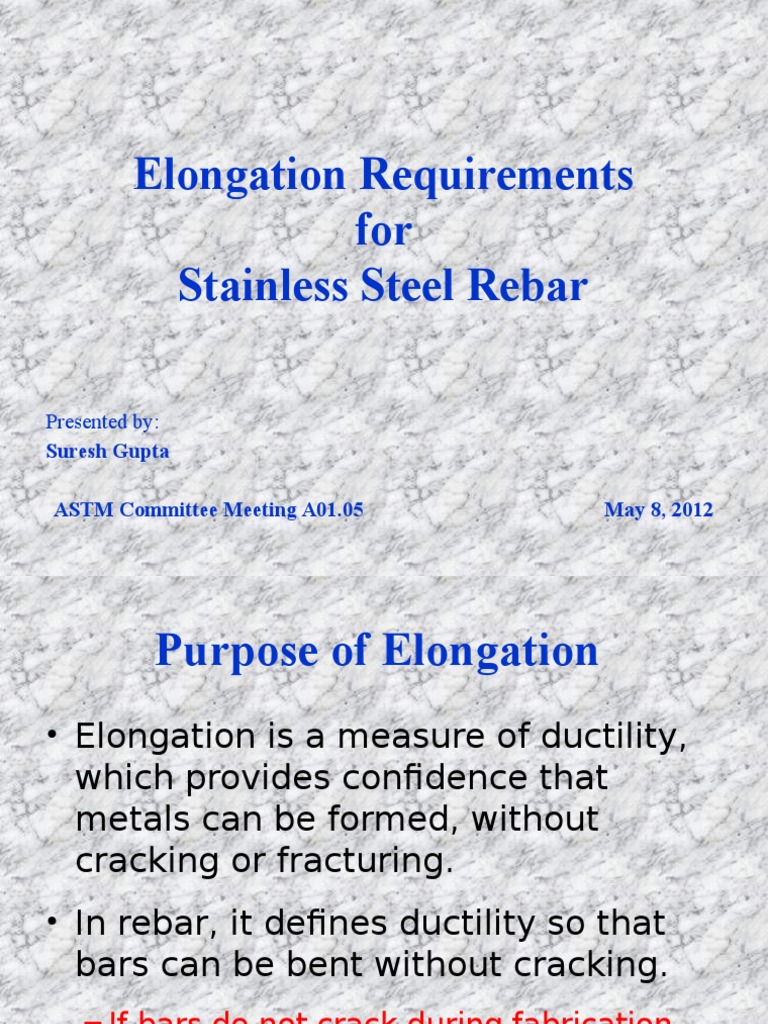 Elongation Requirements For Rebar | PDF | Fracture | Manmade Materials