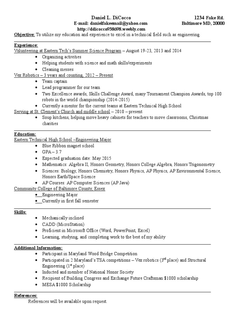 Resume With Fake Details | PDF