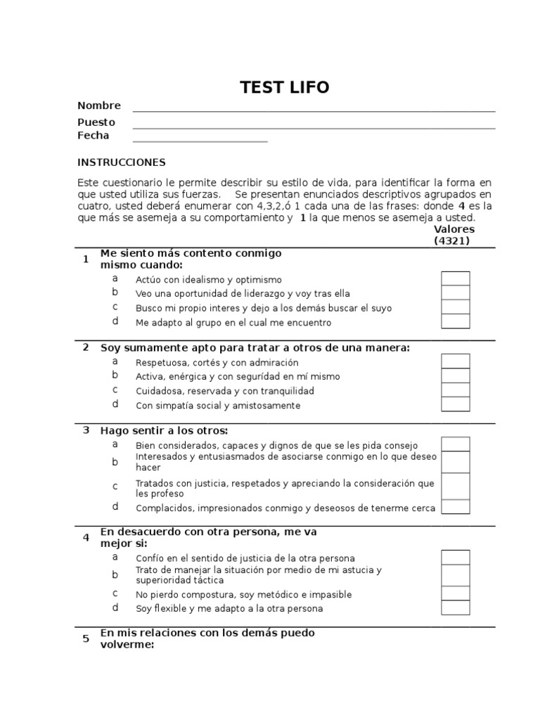 Test Lifo | PDF | Science | Ciencia filosófica