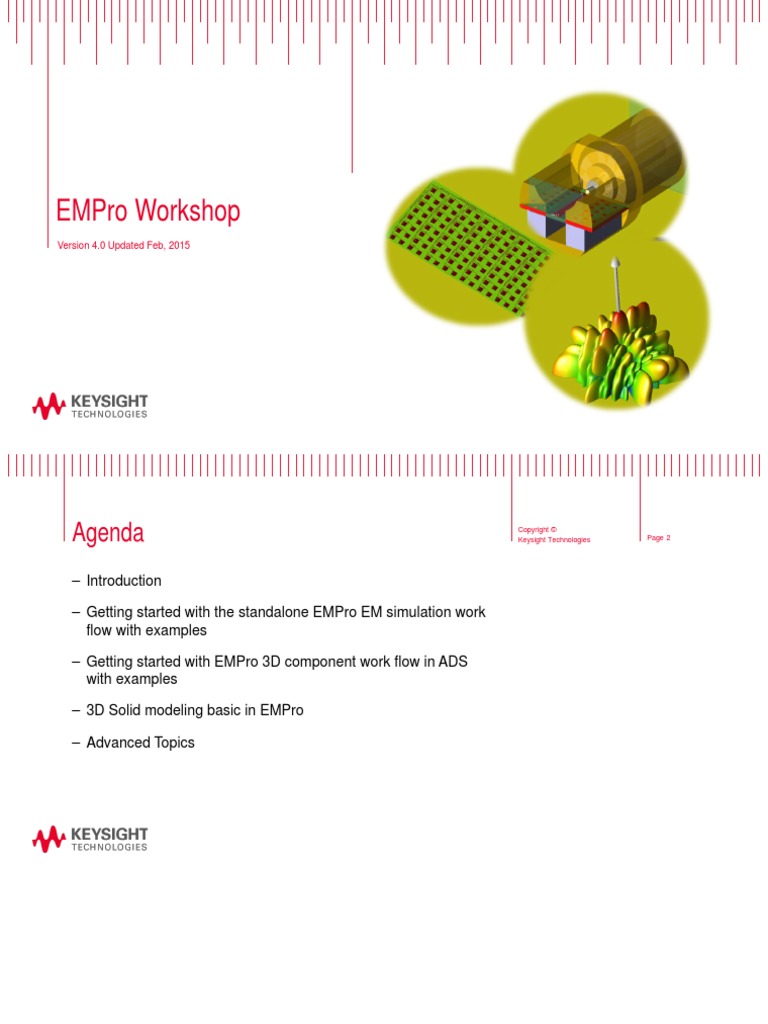 EMPro Workshop 4.0 | PDF | Computational Electromagnetics | Finite Element Method