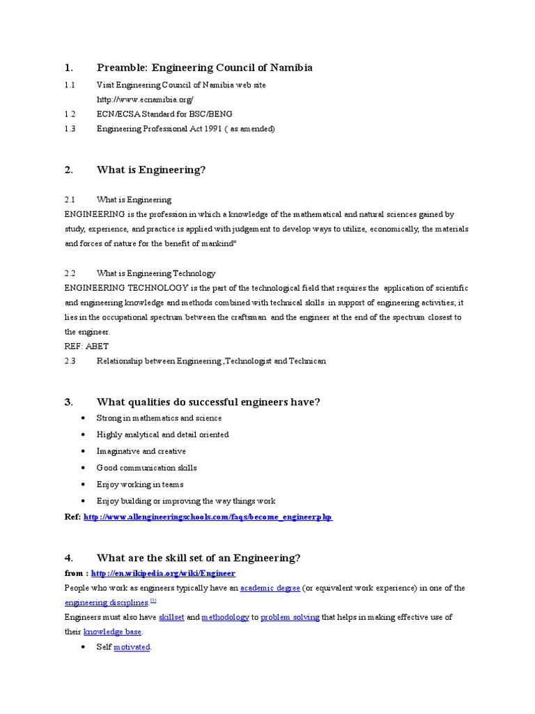 ABET Definition of Engineering | PDF | Engineering | Design