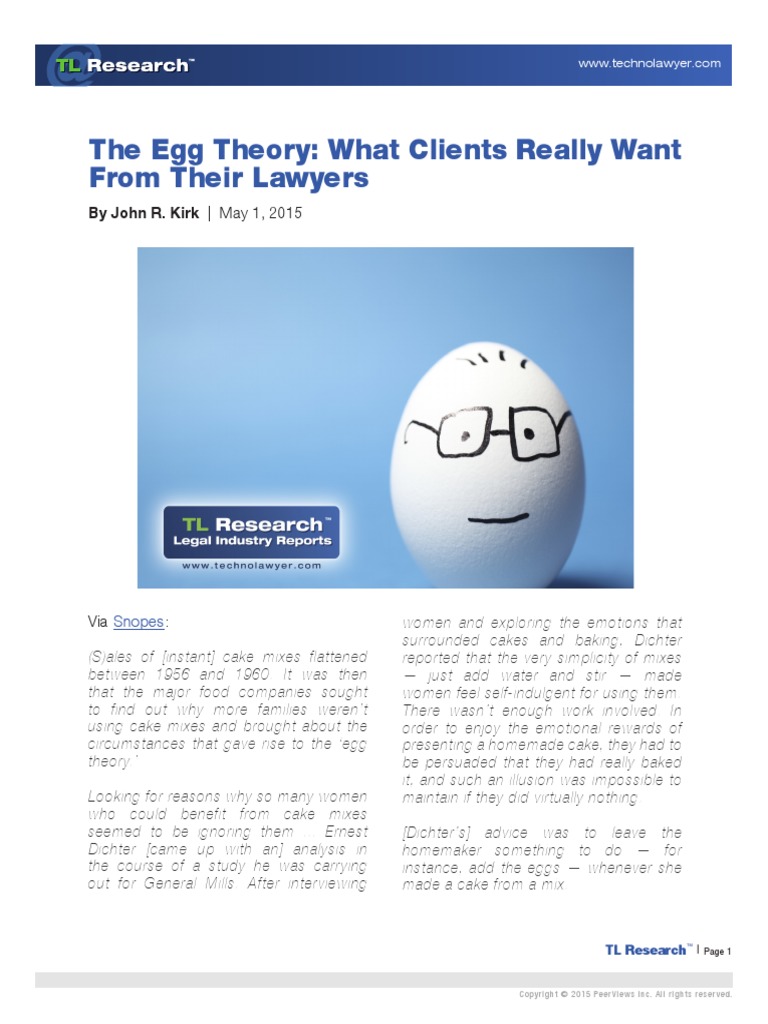 The Egg Theory | PDF | Cakes | Expert