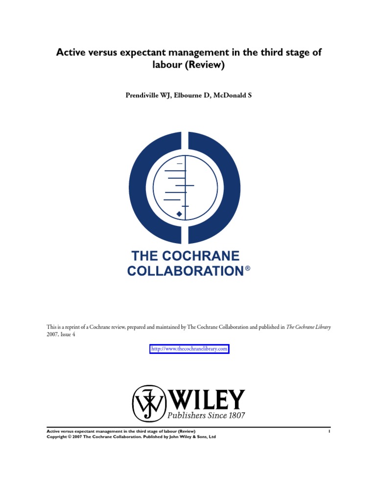 Active Versus Expectant Management in The Third Stage | PDF ...