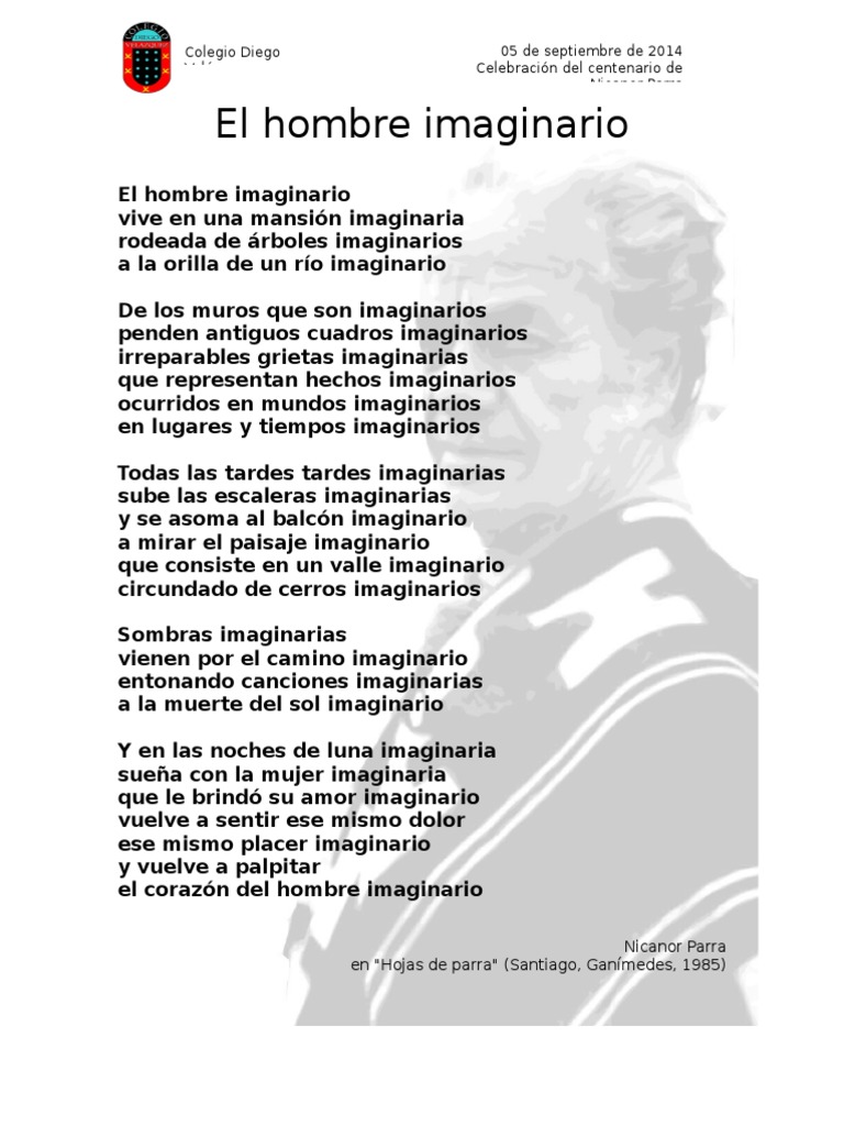 El Hombre Imaginario de Nicanor Parra | PDF | Arte