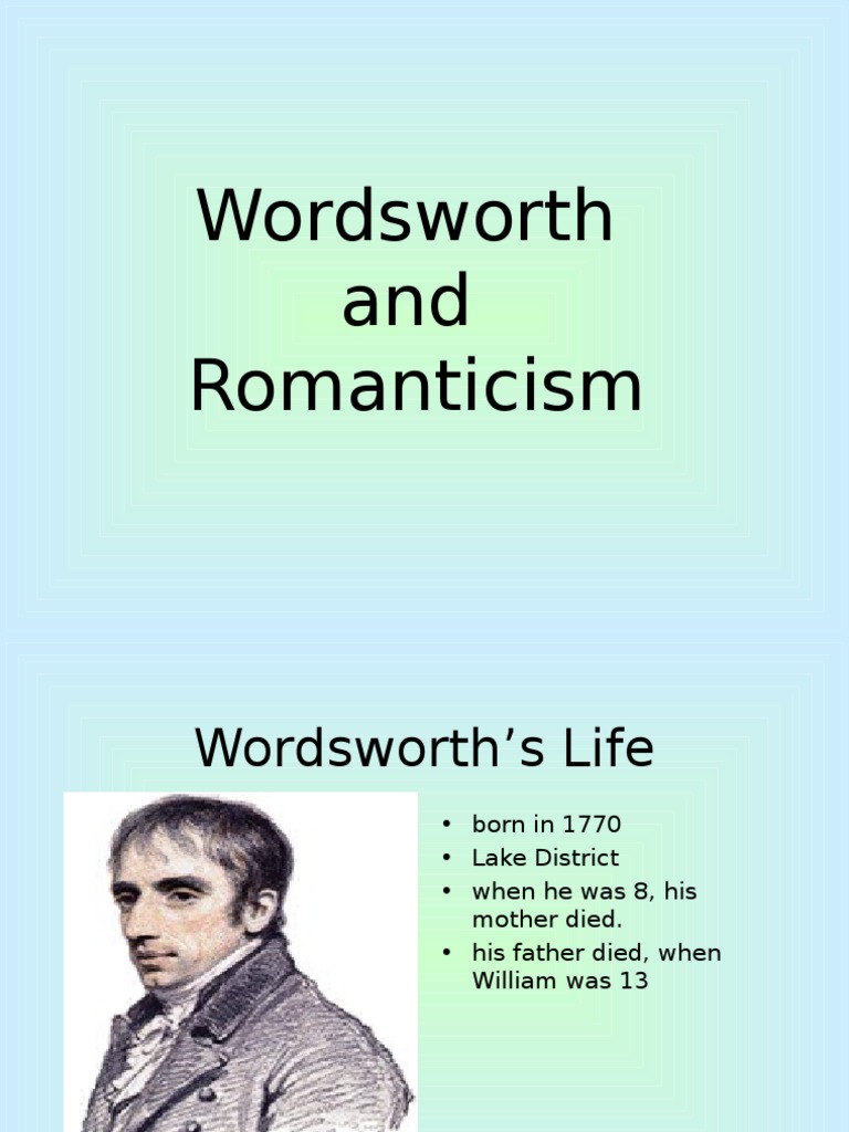 Wordsworth | PDF | William Wordsworth | English Poetry