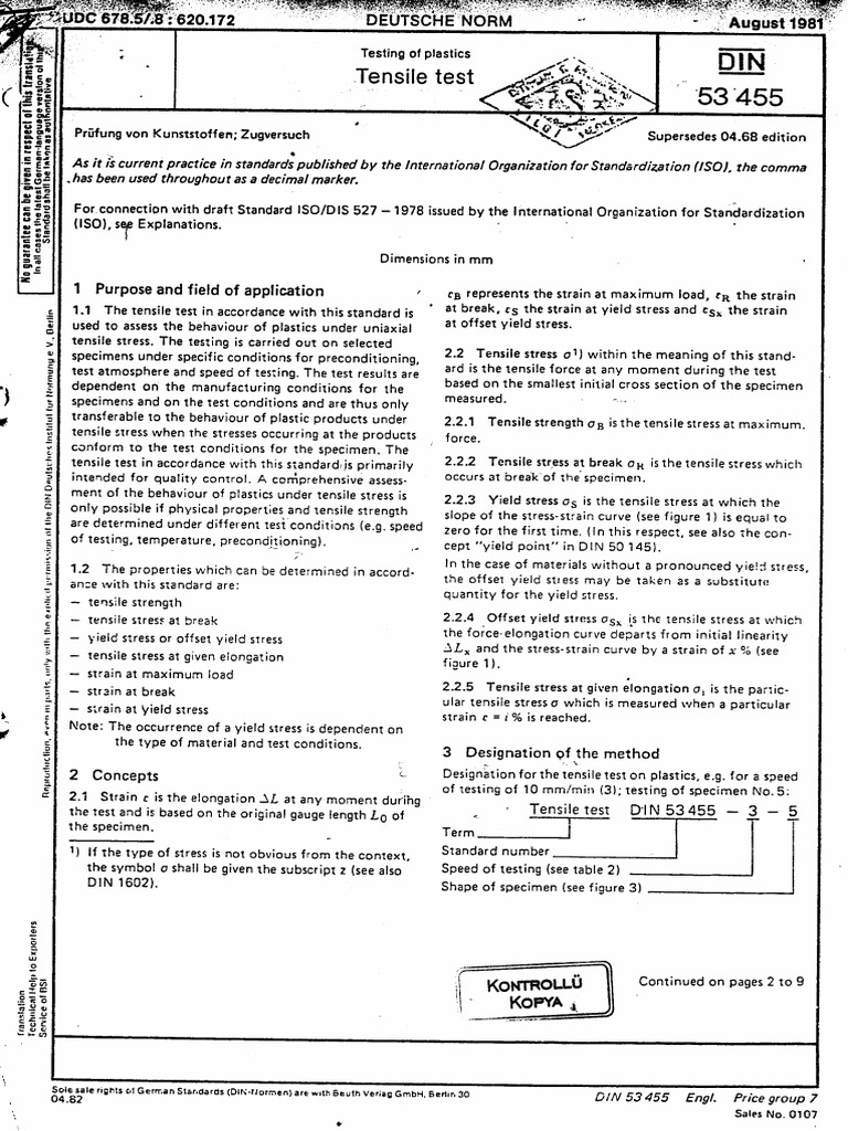 Din 53455 | PDF