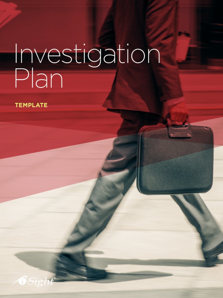 Investigation Plan Template Guide | PDF | Employment | Government ...