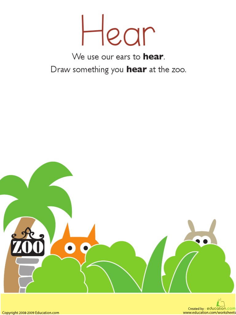 Senses Hear Kindergarten | PDF
