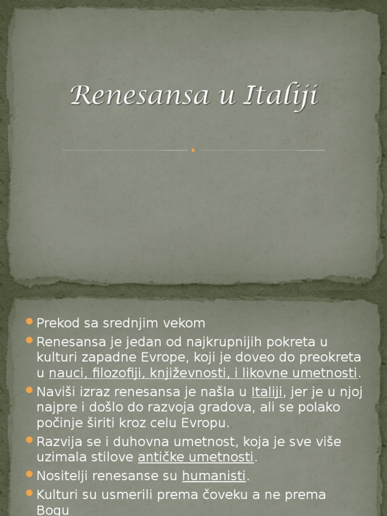 Renesansa | PDF