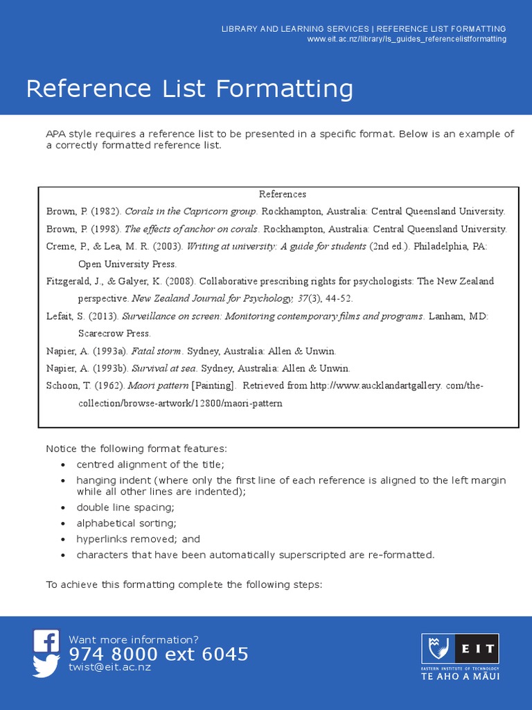 Reference List Formatting | Hyperlink | Icon (Computing)