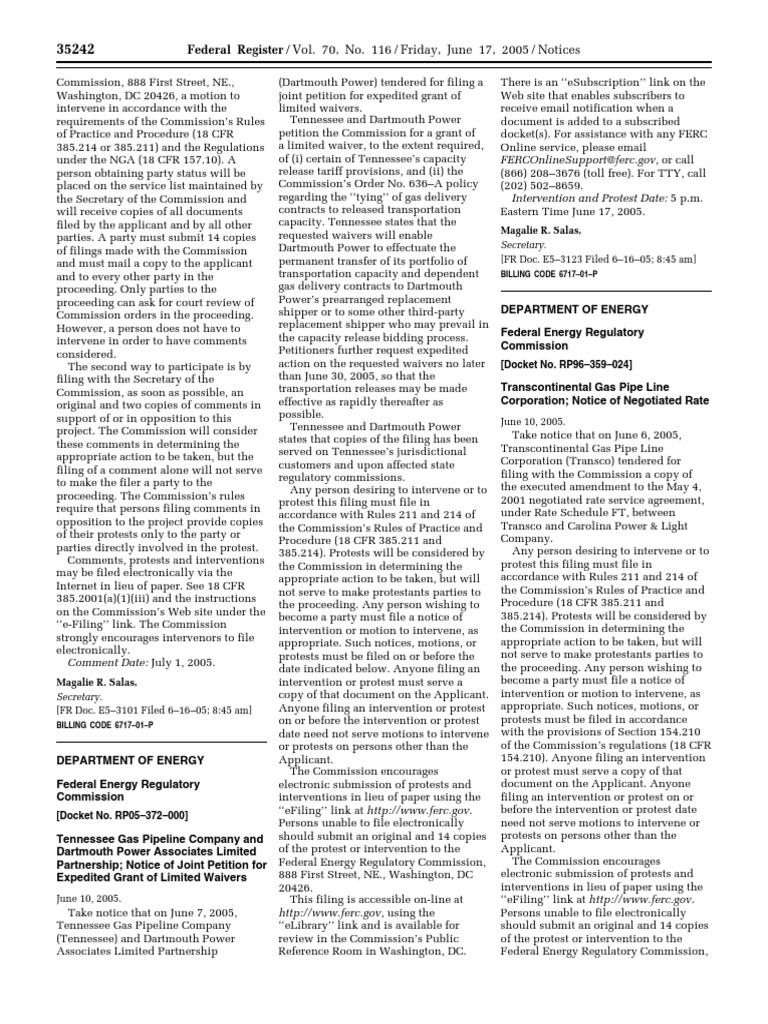 Notice: Reports and Guidance Documents Availability, Etc ...