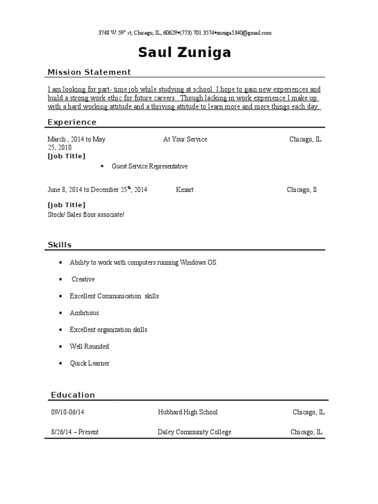 Job Resume | PDF | Career & Growth | Self-Improvement