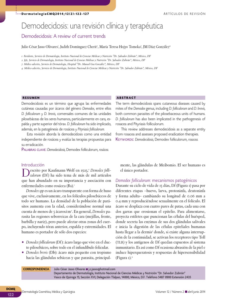 DEMODECIDOSIS | PDF