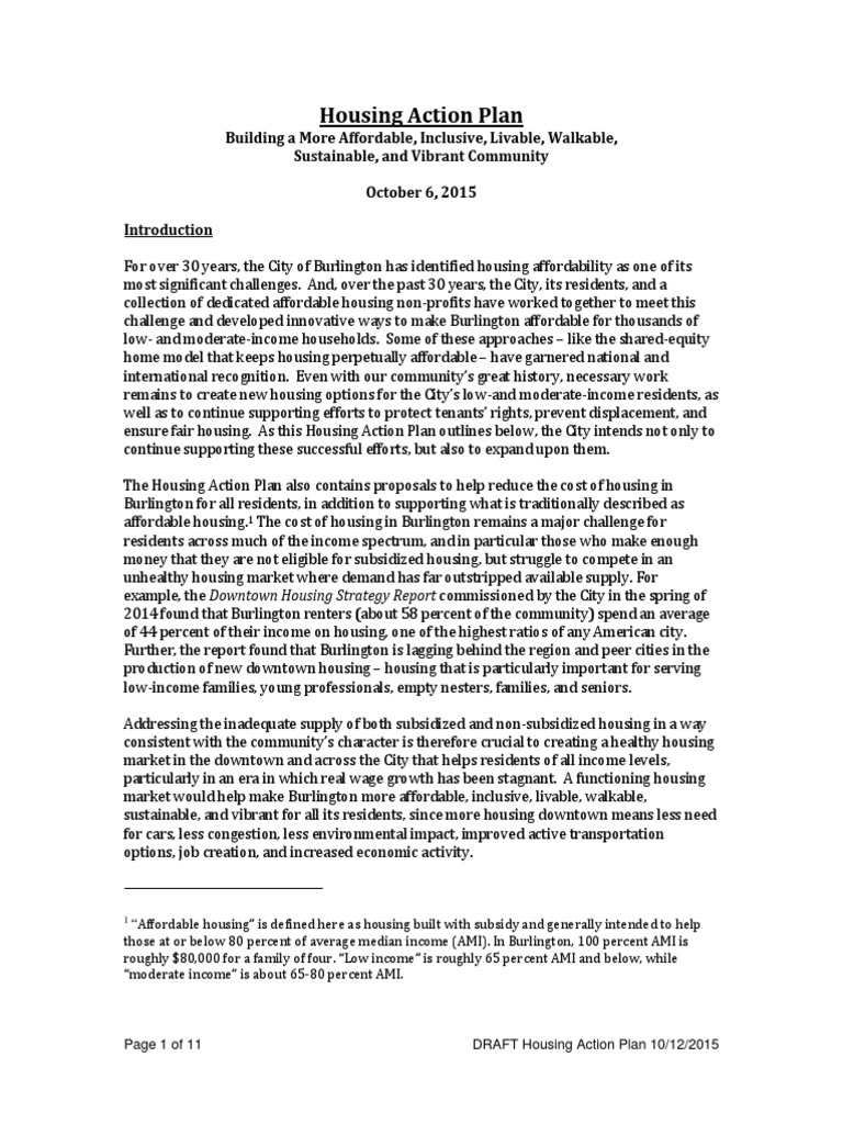 Housing Action Plan | Affordable Housing | Homelessness