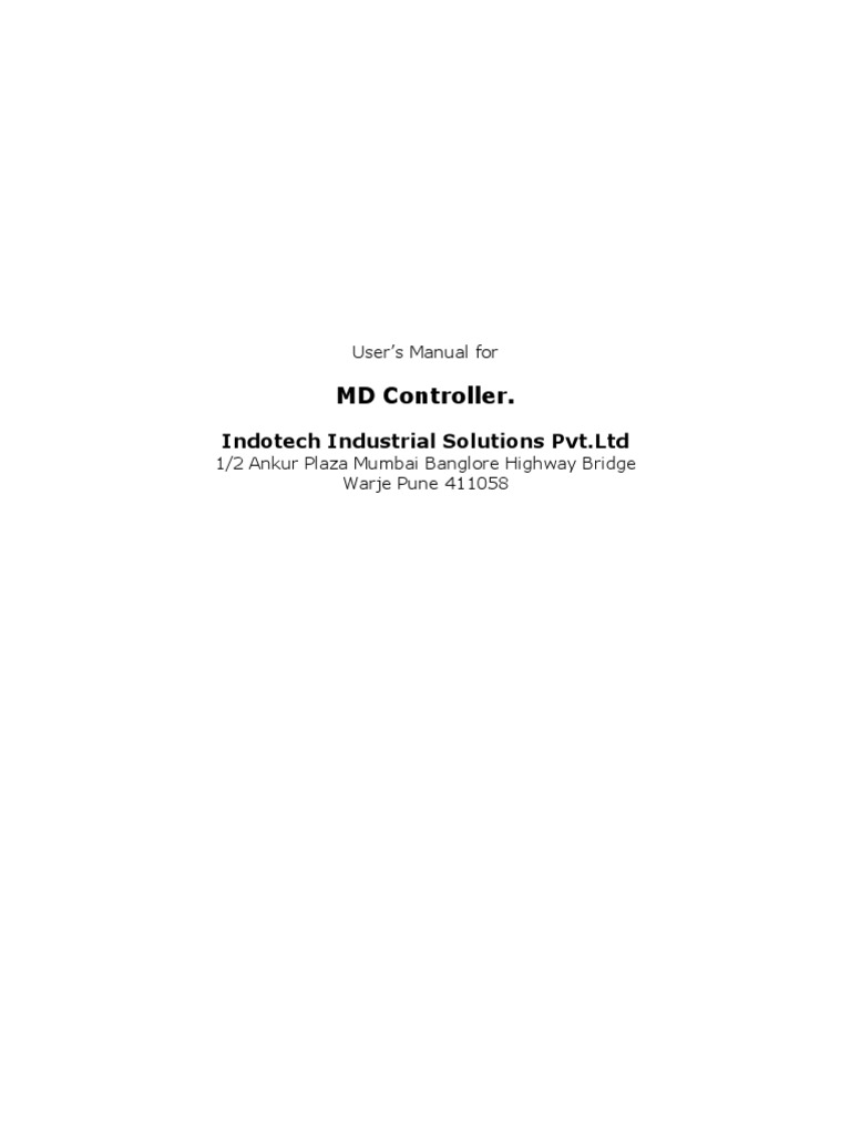 MDC User Manual | PDF | Relay | Switch