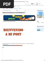 Claves Genéricas Windows 7 | PDF | Windows 7 | Microsoft Windows