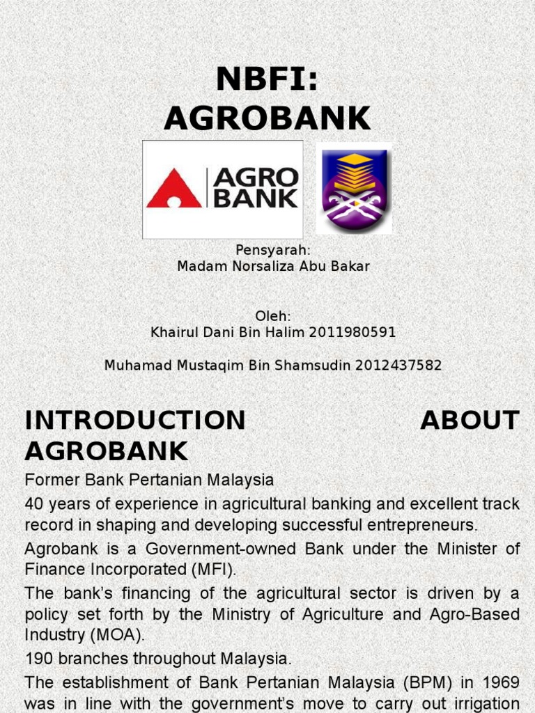 Agrobank: Financing Agricultural Growth | PDF | Online Banking | Banks ...