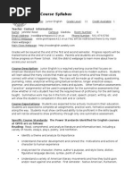 11th Grade English Course Syllabus | PDF | Test (Assessment ...