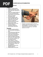 Cardiovascular Assessment Checklist | PDF | Pulse | Cardiovascular ...