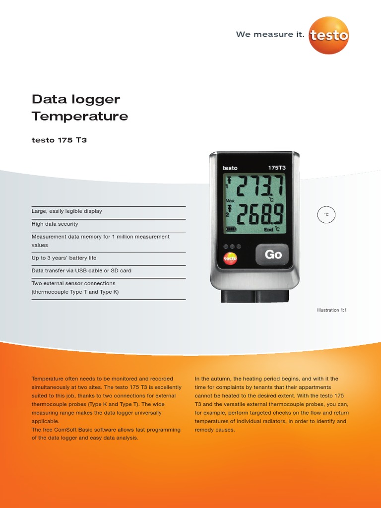 Testo 175-T3 | Thermocouple | Calibration