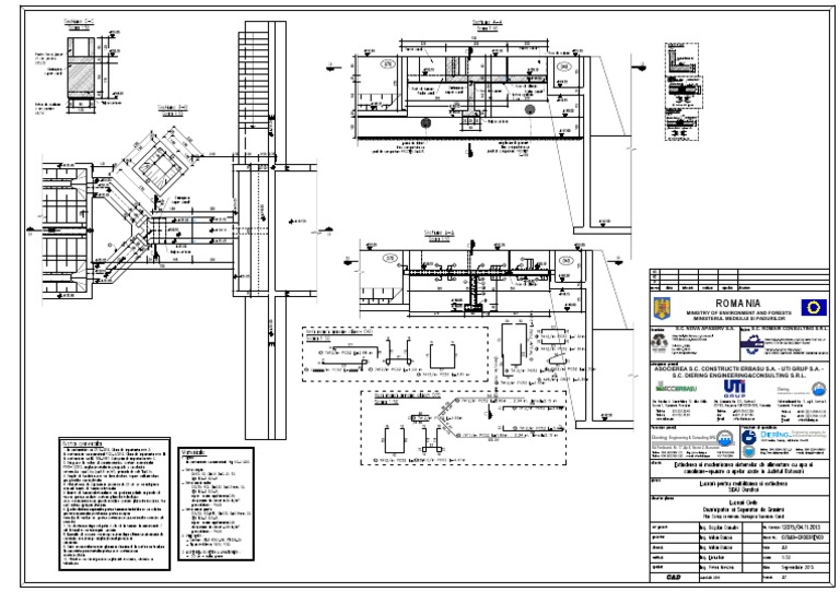 070AB-CR002REV00 - Plan Cofraj Si Armare Diafragma Sustinere Canal ...