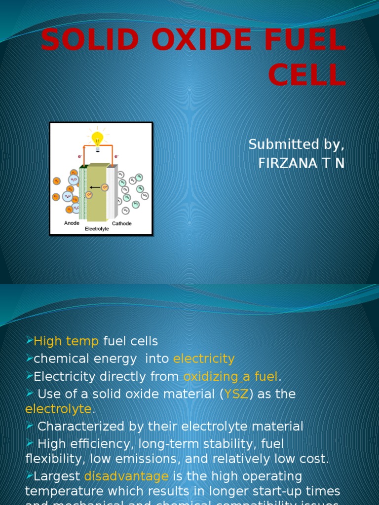 SOFC | Solid Oxide Fuel Cell | Energy Technology