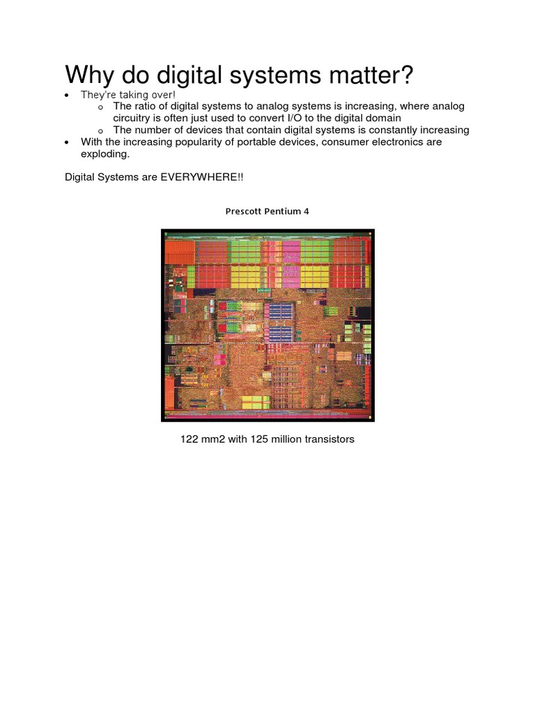 Importance of Digital Systems Today | PDF