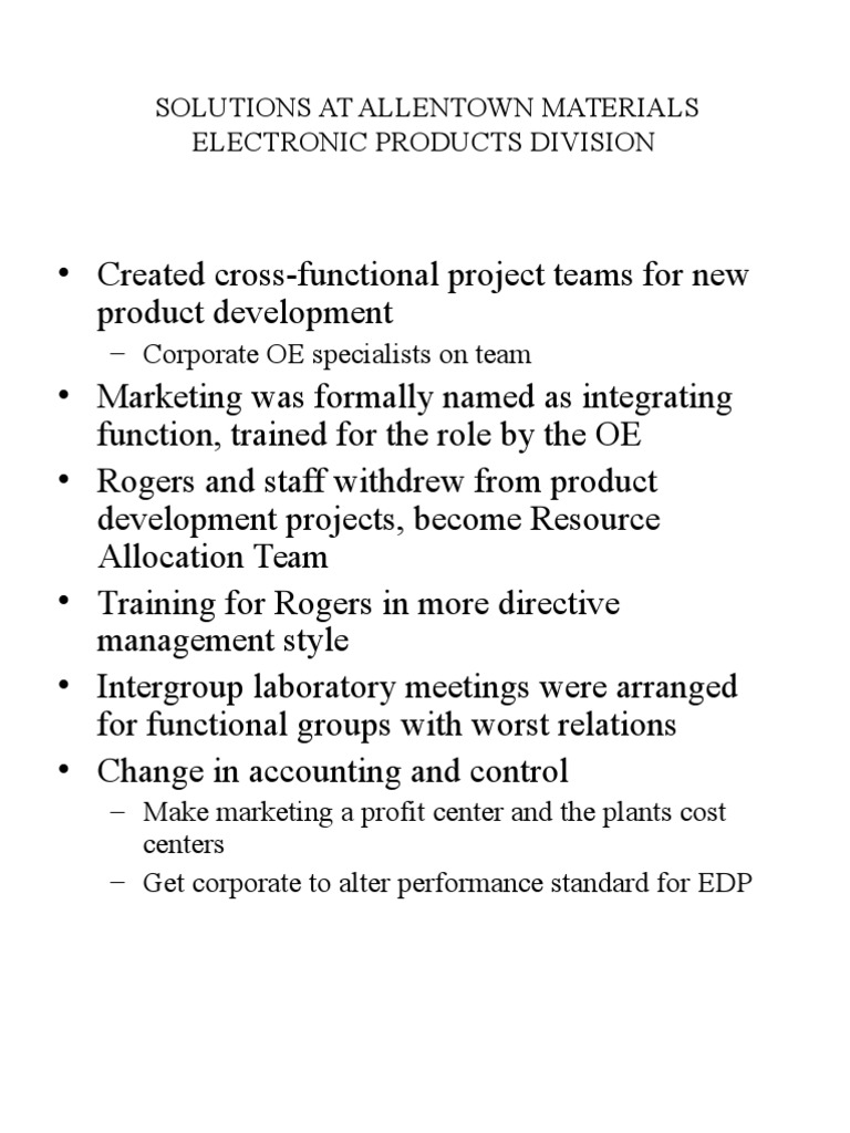 Allentown Solutions | Download Free PDF | New Product Development ...