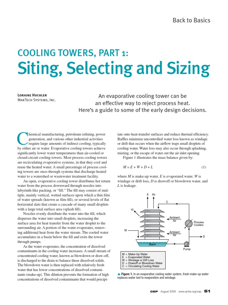 AIChE-Cooling Tower Basics-Part 1 - 080951 | PDF | Air Conditioning | Water