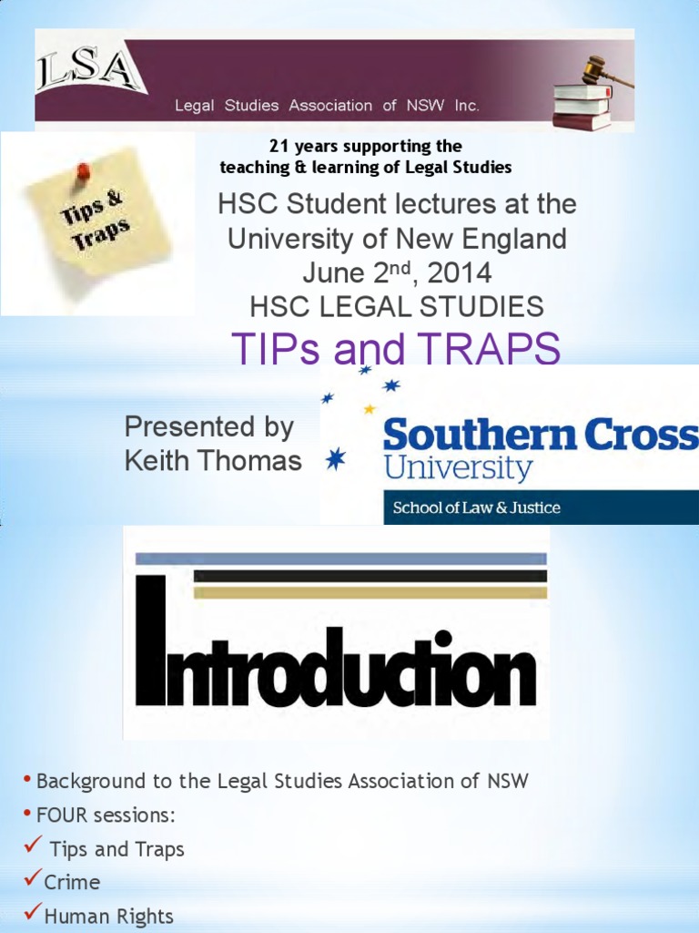 HSC Legal Studies Exam Preparation Guide | PDF | Multiple Choice | Test ...