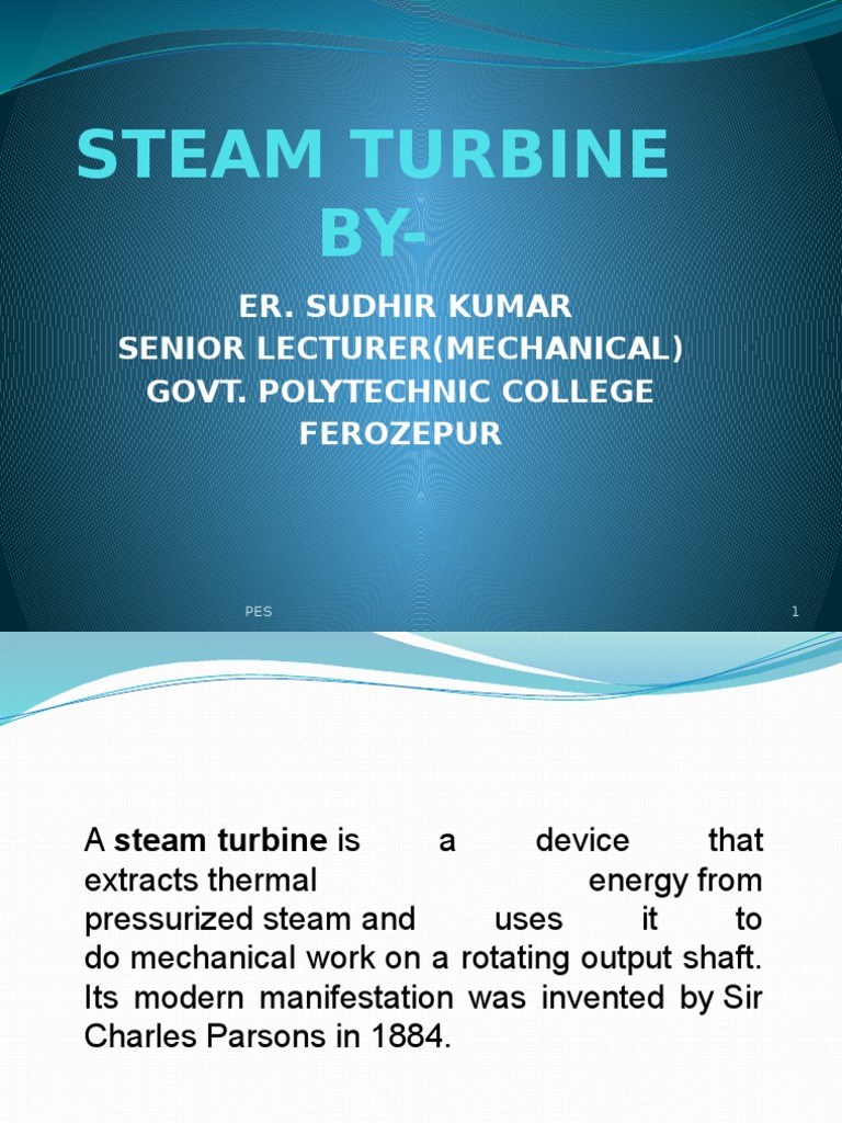Steam Turbine Basics | PDF