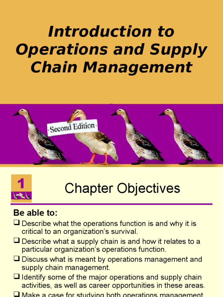 Introduction To Operations and Supply Chain Management | Download Free ...