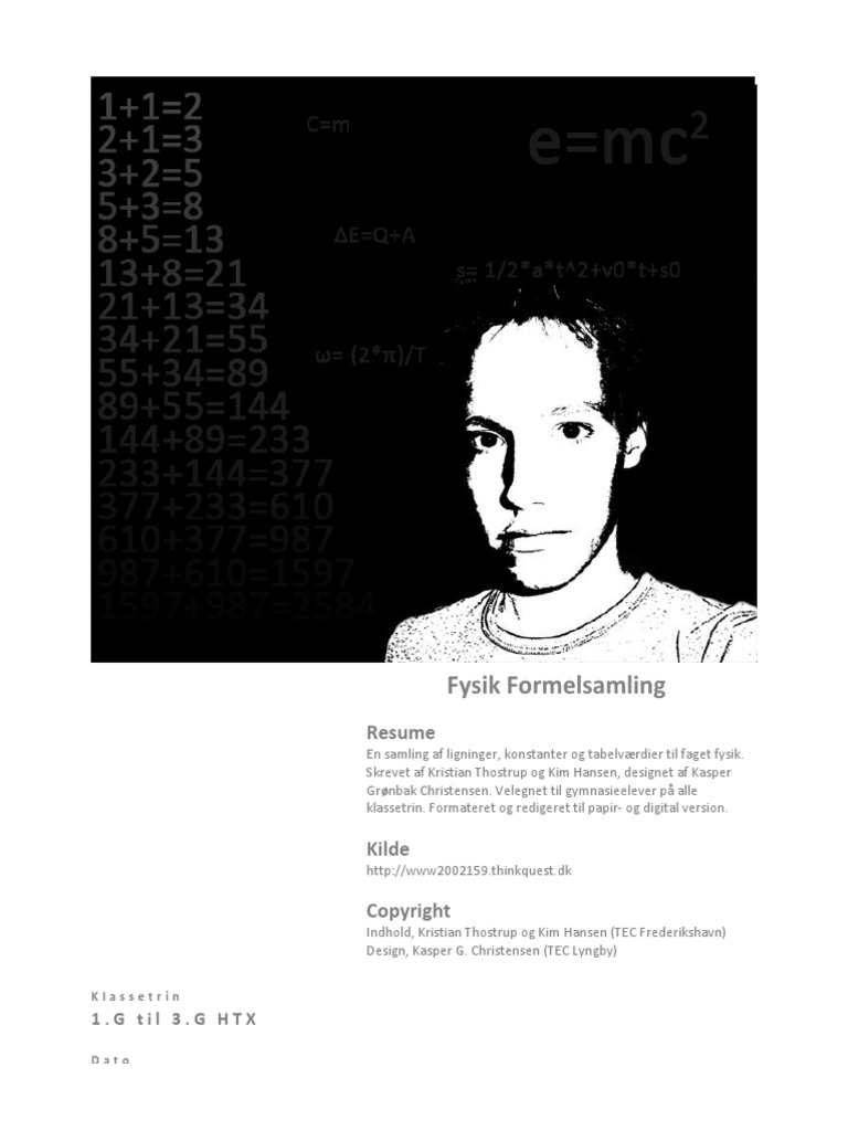 Fysik Formelsamling RC1 | PDF