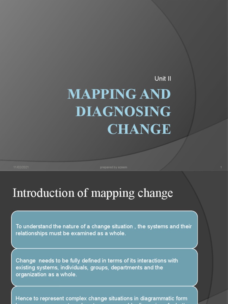 Mapping and Diagnosing Change | PDF | System | Map