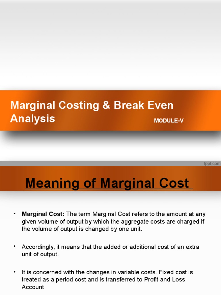 Break Even Point Analysis | PDF | Economics | Business Economics