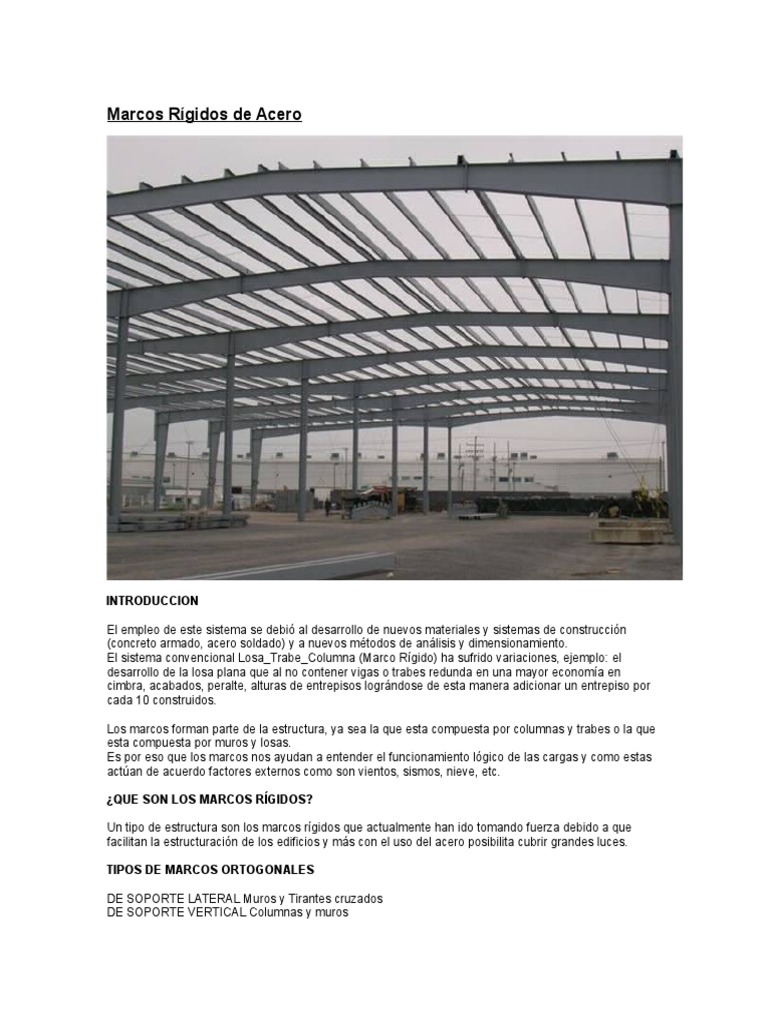 Marcos Rígidos de Acero | Columna | Acero