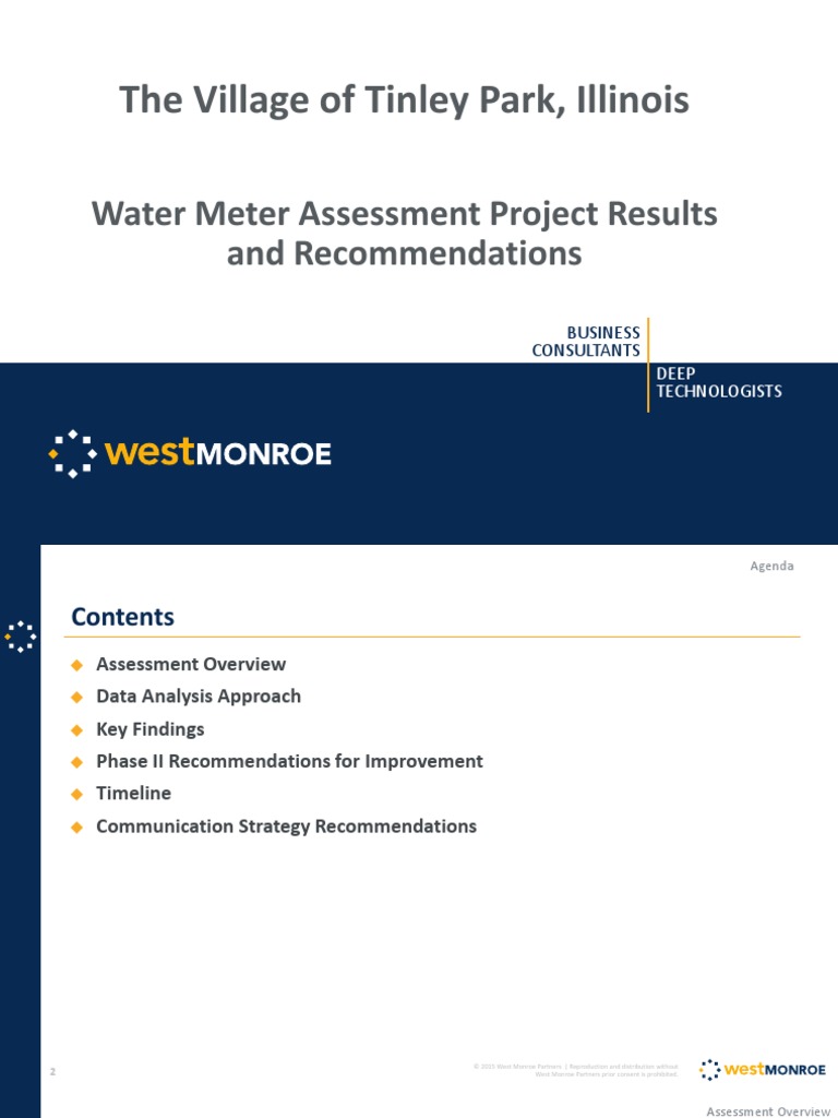 Water Meter Assessment Project Results and Recommendations | PDF ...