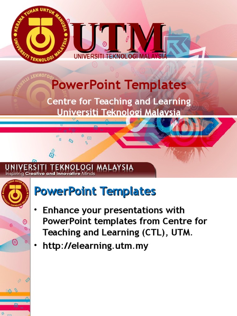 UTM PowerPoint Templates Guide | PDF
