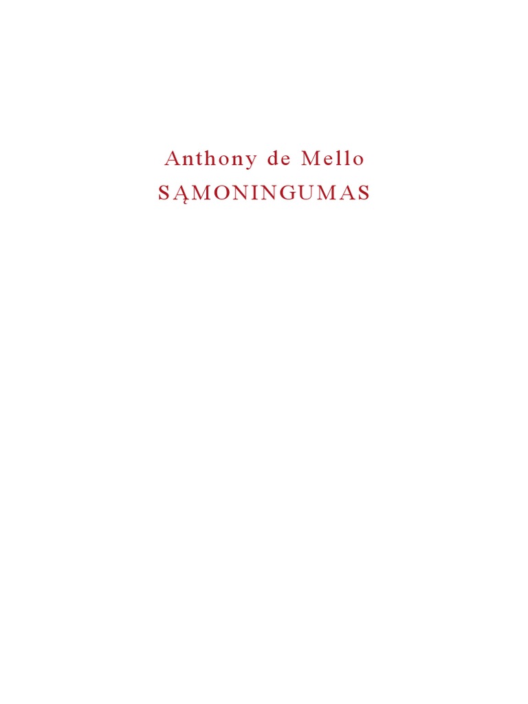 Anthony de Mello | PDF