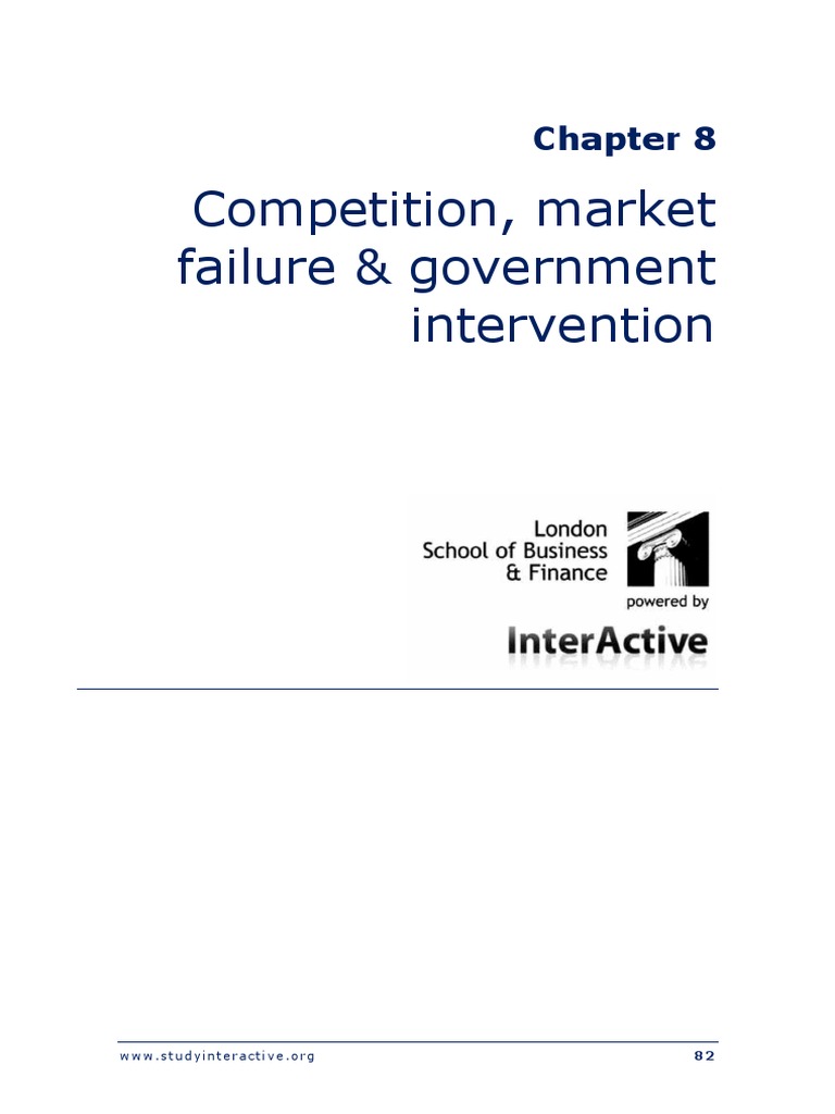 Cima c04 2013 Class Chapter 8 Competition, Market Failure and Gov - T ...