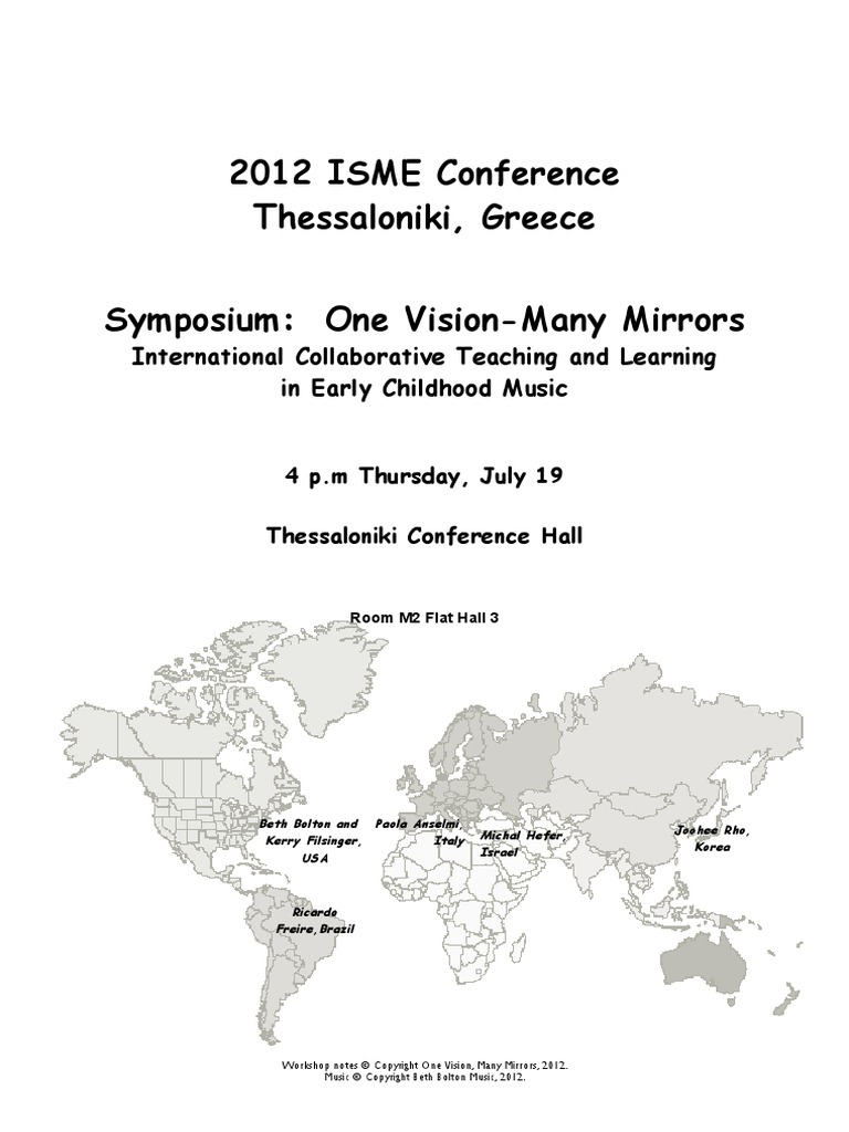 2012 ISME Conference OVMM Notes | PDF | Music Education | Early ...