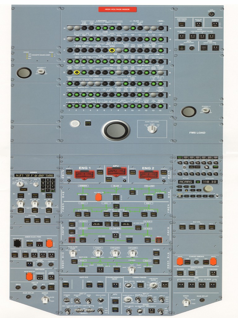 Airbus A320 Overhead Panel PDF | PDF