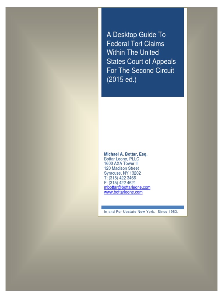 Michael A. Bottar, Federal Tort Claims Act | PDF | Federal Tort Claims ...