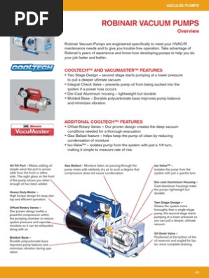 Robinair 2 Stage Vacuum Pump Parts Diagram | Reviewmotors.co