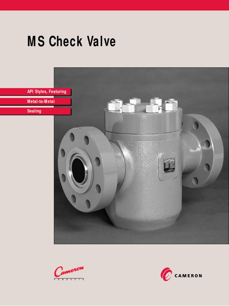 Valvula Chek Cameron PDF | PDF | Valve | Gas Technologies