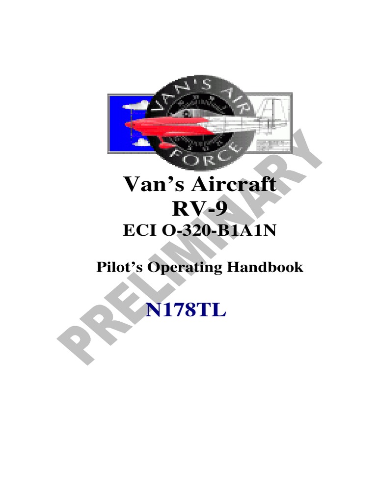 RV-9 Pilot Operating Handbook | PDF | Flight Control Surfaces | Horsepower