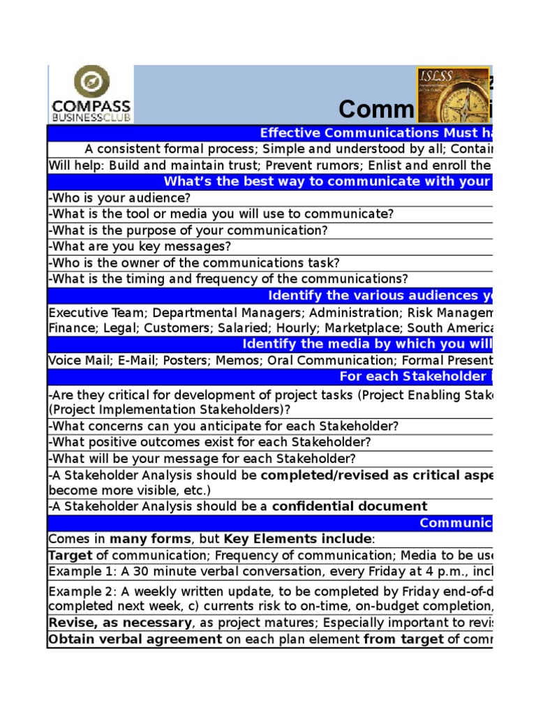 Kaizen Event Communication Plan - e | Download Free PDF | Stakeholder ...