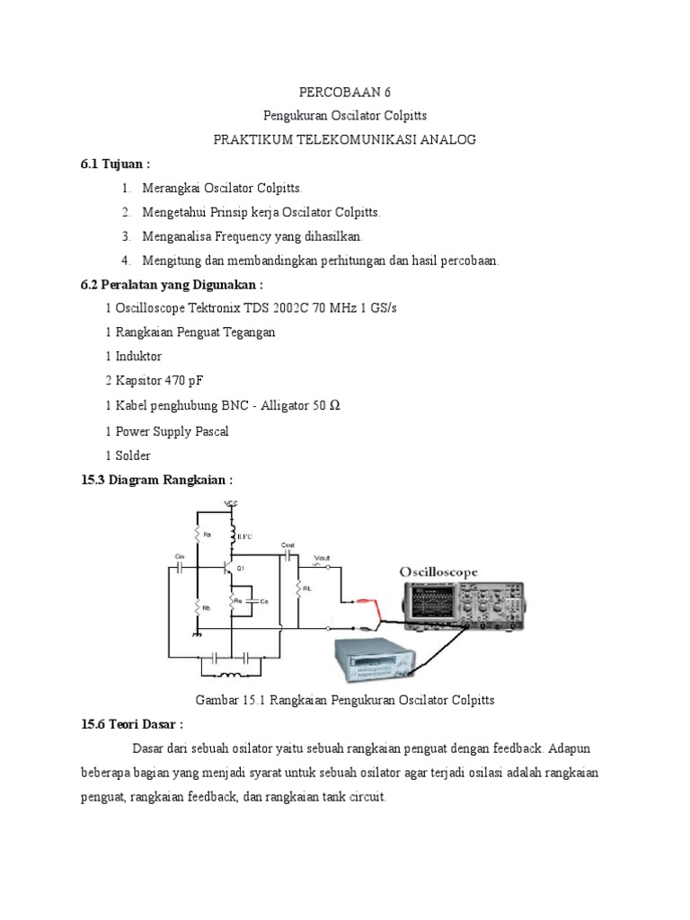 Job Sheet Percobaan-6docx | PDF | Metode & Bahan Ajar | Teknologi & Rekayasa